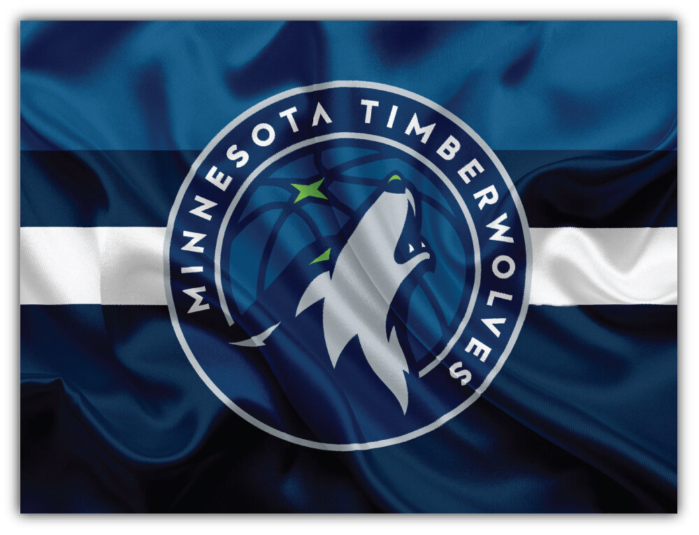 Minnesota Timberwolves NBA Basketball Sport Car Bumper Sticker Decal ...