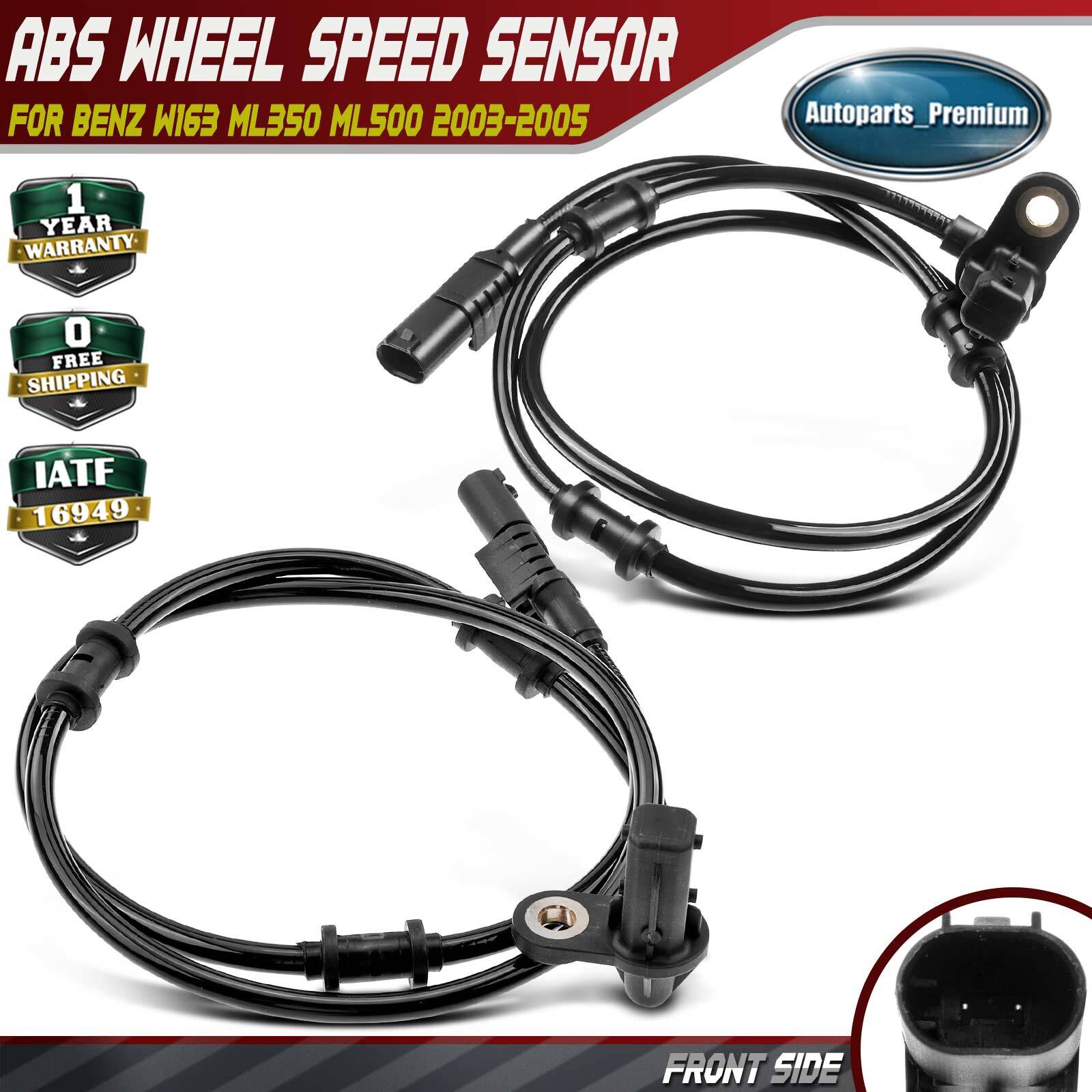Front Side ABS Wheel Speed Sensor for Mercedes-Benz W163 ML350 ML500 ...