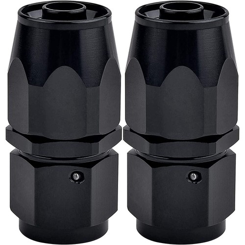 2*8AN Straight Swivel Hose End Fitting For CPE Oil Fuel Line Aluminum ...