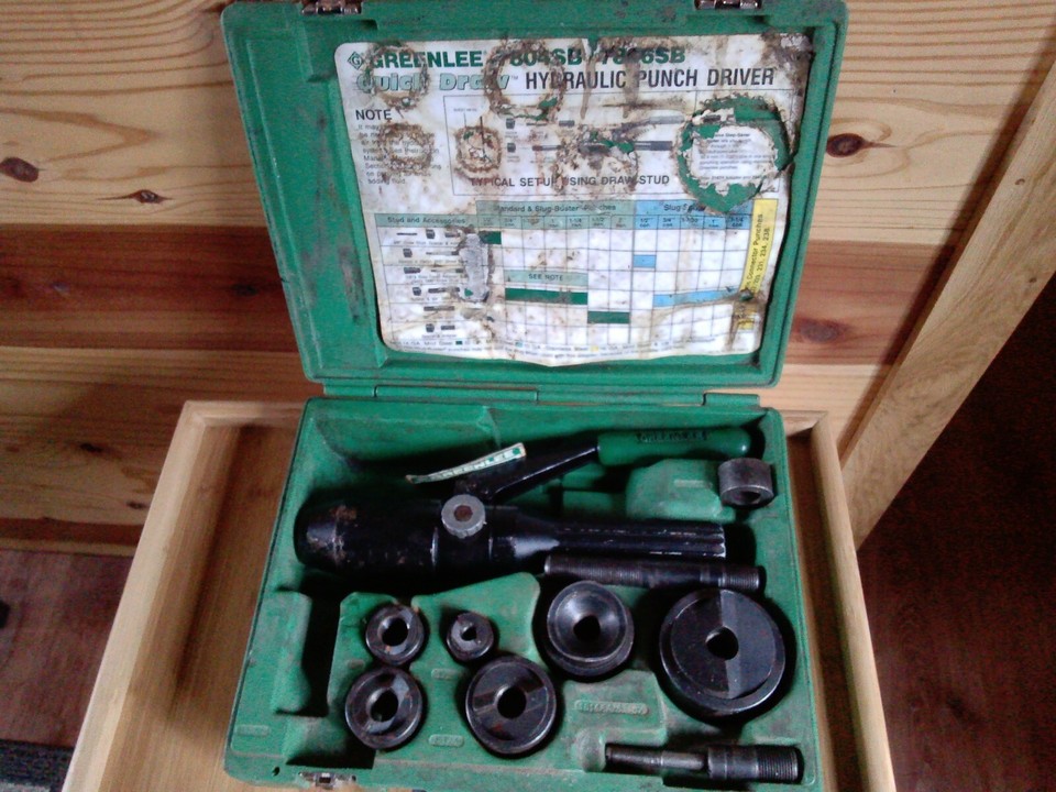 Greenlee 7806SB Quick Draw Hydraulic Punch Driver Set | eBay