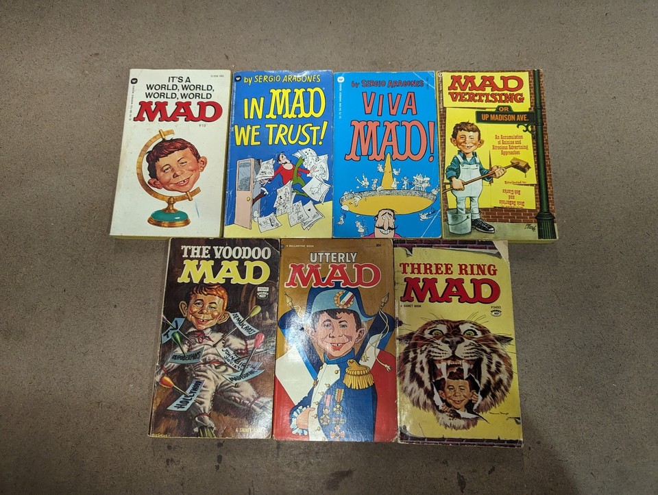 Lot of 67 Vintage 1960s Mad Magazine Books - Al Jaffee, Spy vs. Spy ...