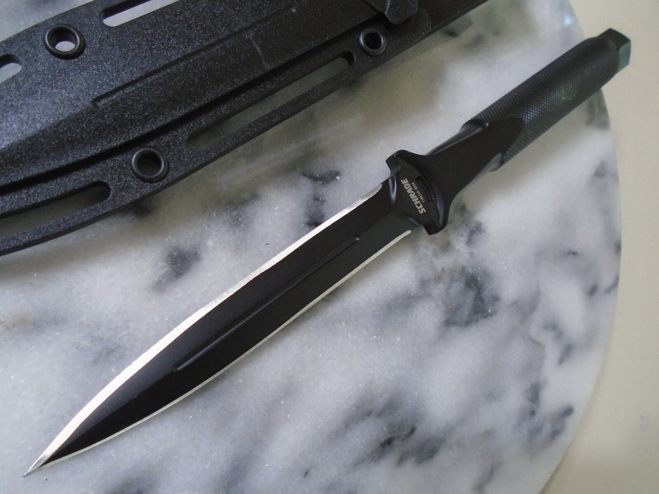 Schrade Extreme Survival Slim Fixed Blade Dagger Knife 4116SS Full Tang ...