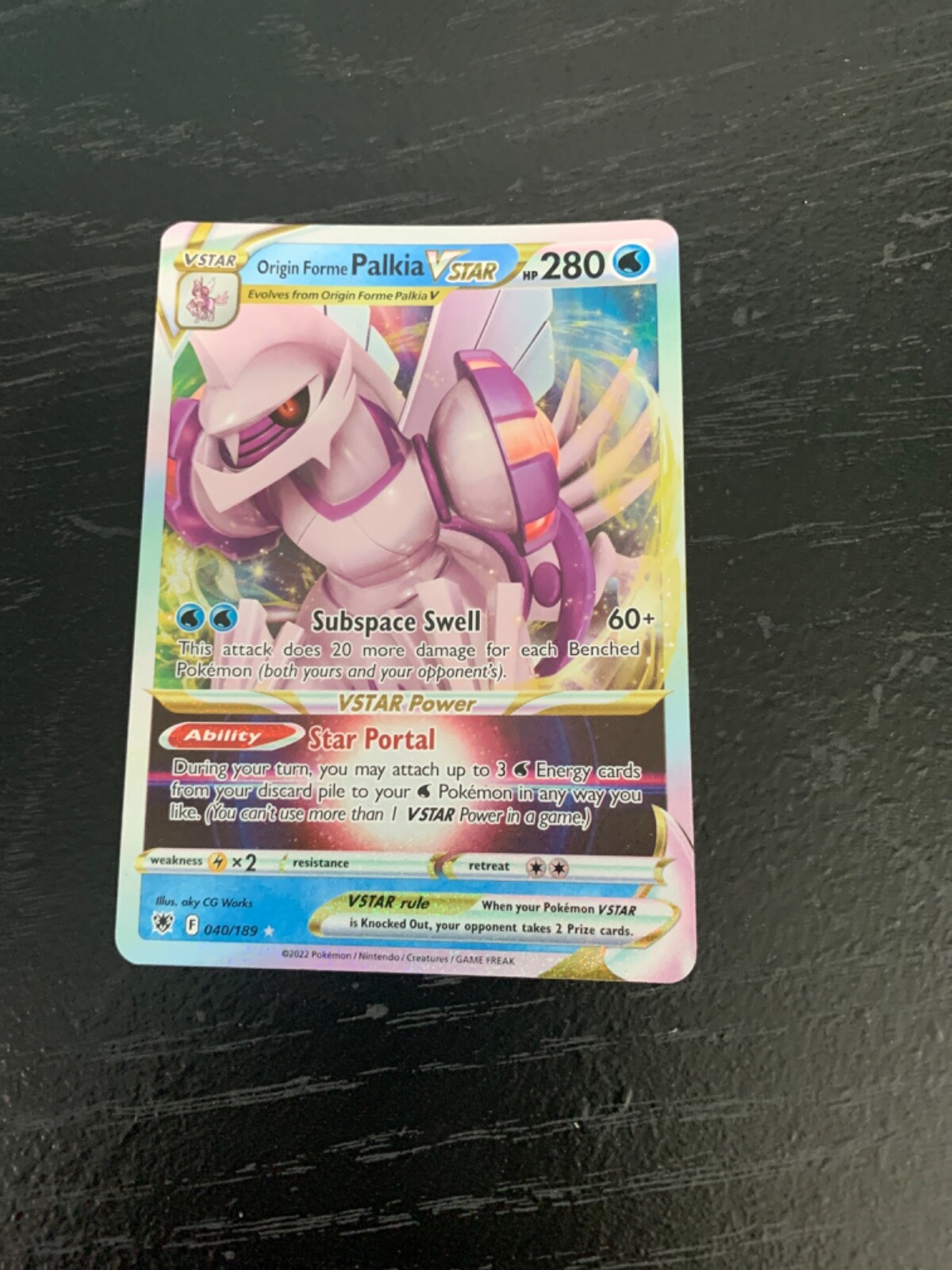 V Star Origin Form Palkia V | eBay