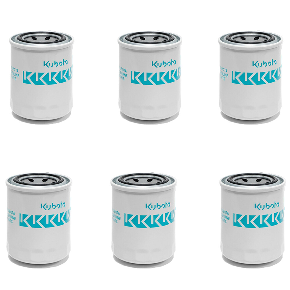 6PK KUBOTA GENUINE OEM OIL FILTER PART # HH160-32093 Fits B,F, KX, RTV ...