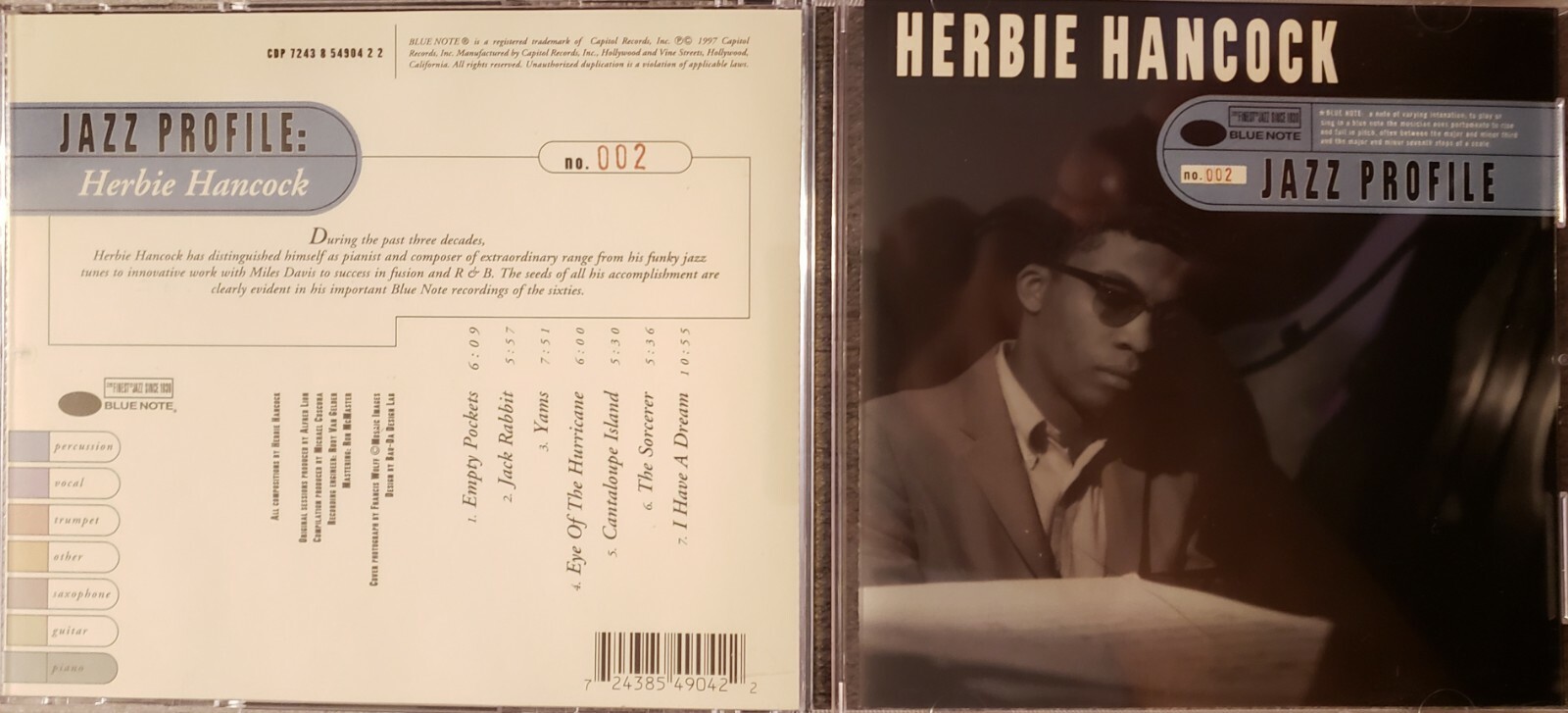 Jazz Profile by Herbie Hancock (CD, 1997, Blue Note (Label)) FAST SHIP ...