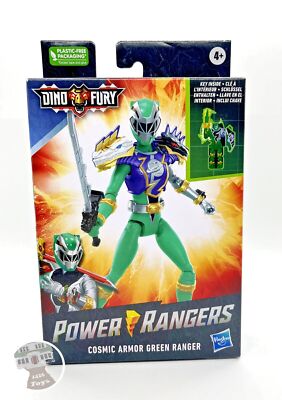 Power Rangers Dino Fury Cosmic Armor Green Ranger Izzy Garcia Cosmosoul ...