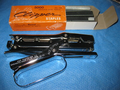 Ace Clipper Stapler Model 702 Used With 5,000 Staples Made In USA | eBay