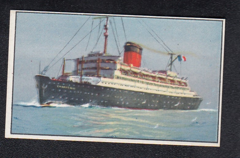1933 Merchant Shipping Card SS CHAMPLAIN Compagnie Générale ...