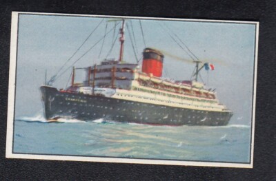 1933 Merchant Shipping Card SS CHAMPLAIN Compagnie Générale ...