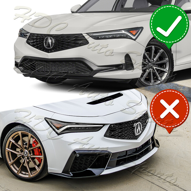 For 2023-2024 Acura Integra TR-Style Painted Black Front Bumper Lip ...