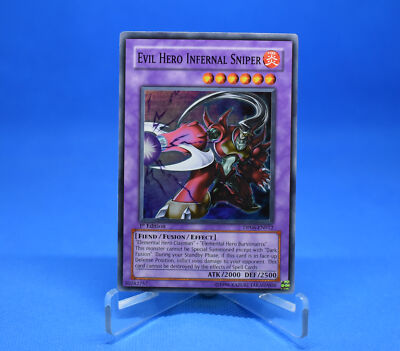 Yu-Gi-Oh! Evil Hero Infernal Sniper [DP06-EN012] Super Rare 1st Ed VLP ...