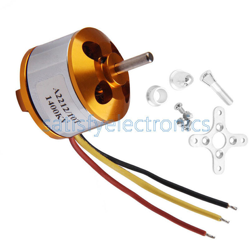 930/1000/1400/2200/2700KV A2212 Motor Outrunner Brushless For RC &Servo ...