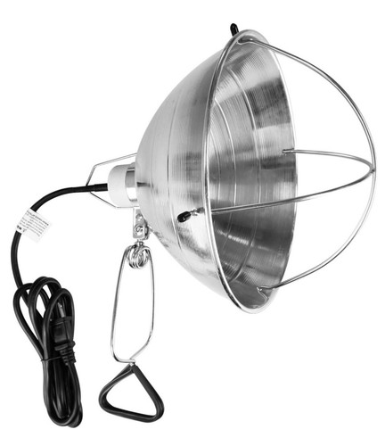 Simple Deluxe Clamp Lamp Light with 10.5" Aluminum Reflector & Bulb ...