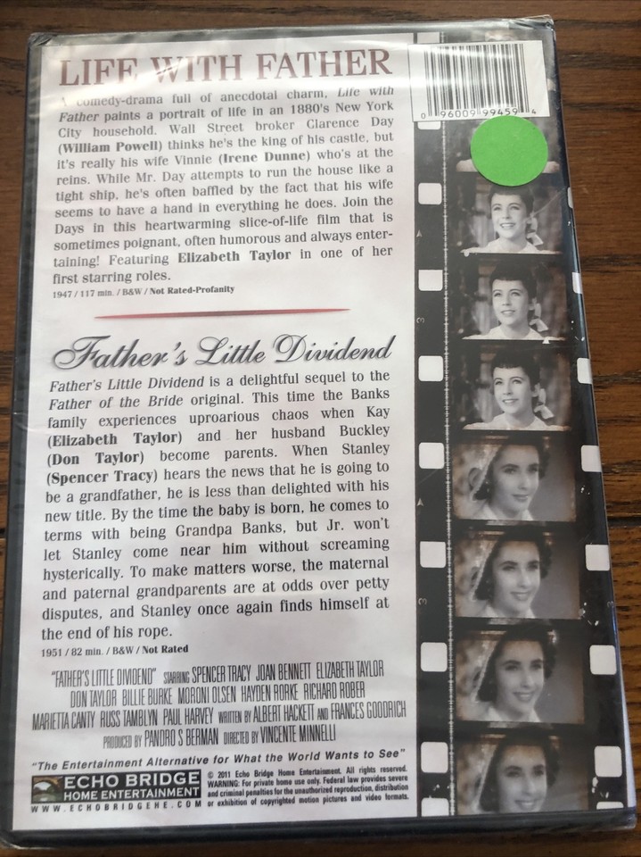 Fathers Little Dividend/Life with Father (DVD, 2011) 96009994594| eBay