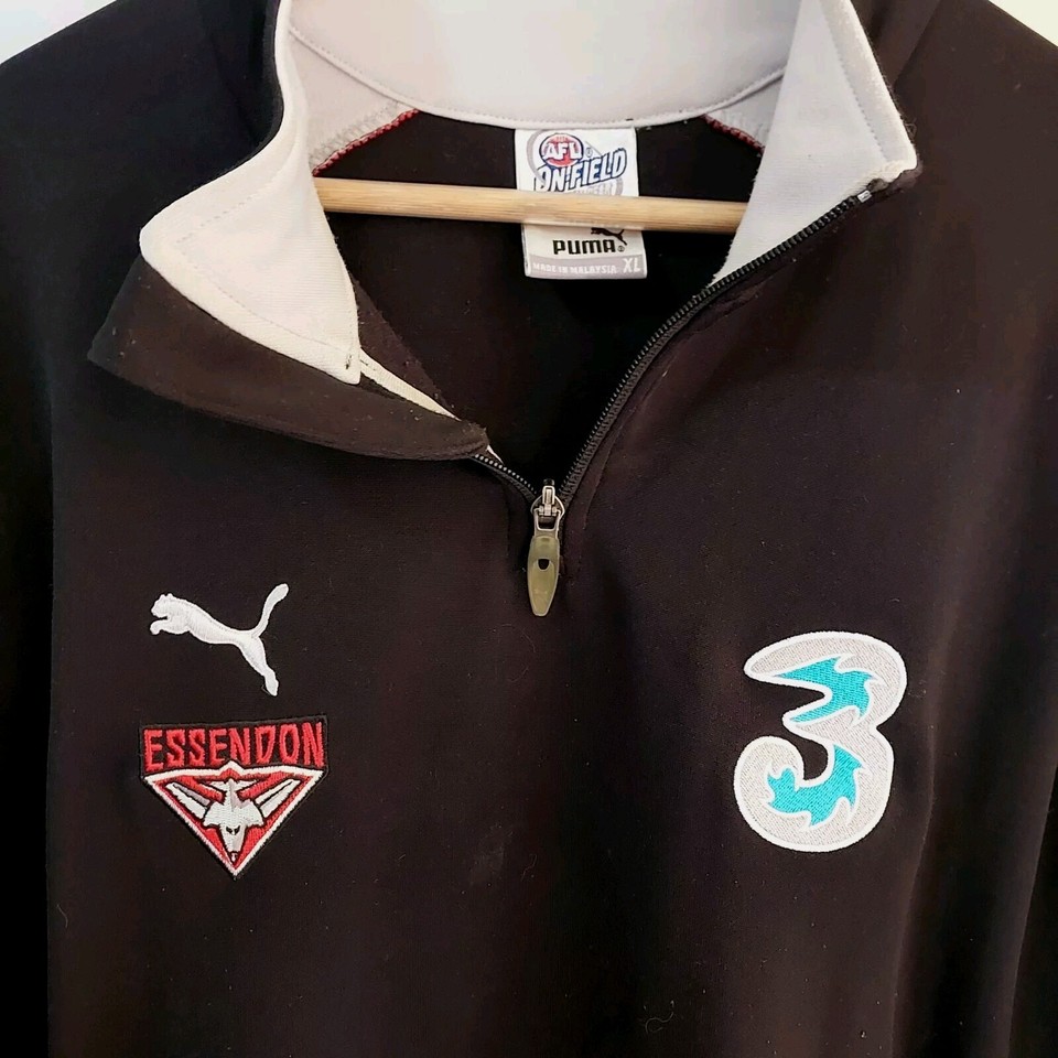 Essendon Bombers AFL Football Vintage Puma Lomg Sleeve Jumper | eBay ...