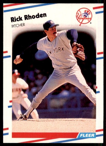 1988 Fleer Rick Rhoden p New York Yankees #219 | eBay