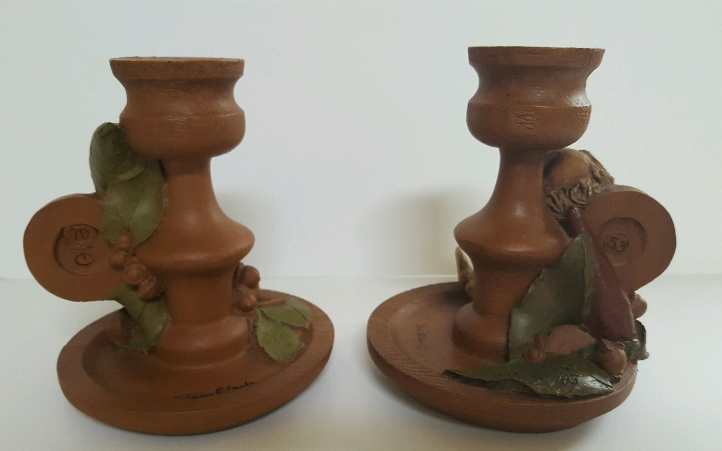 Tom Clark 1983 Gnome MRS WINK & WINK TOO Signed Vintage Candle Figurine ...