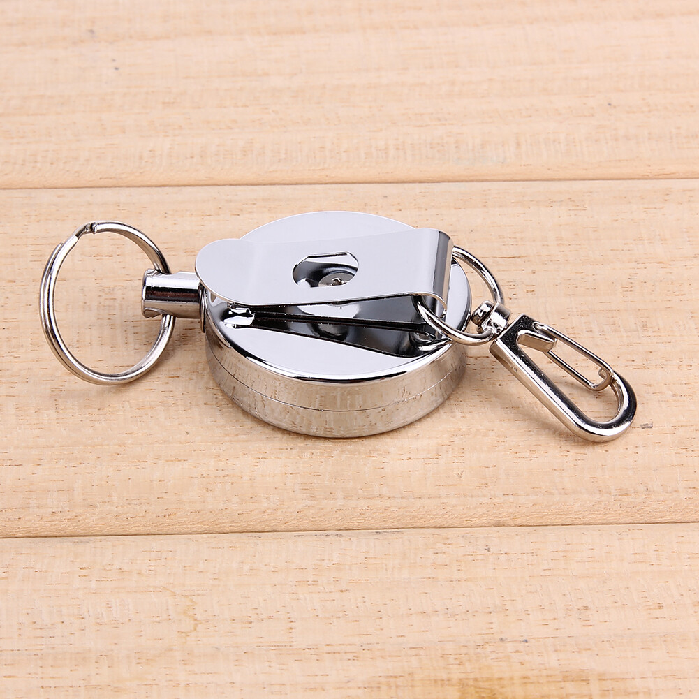 High Resilience stretching rope anti-lost burglar retractable key ring ...
