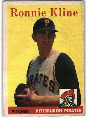 1958 Topps Baseball Ronnie Kline Pittsburgh Pirates #82 | eBay