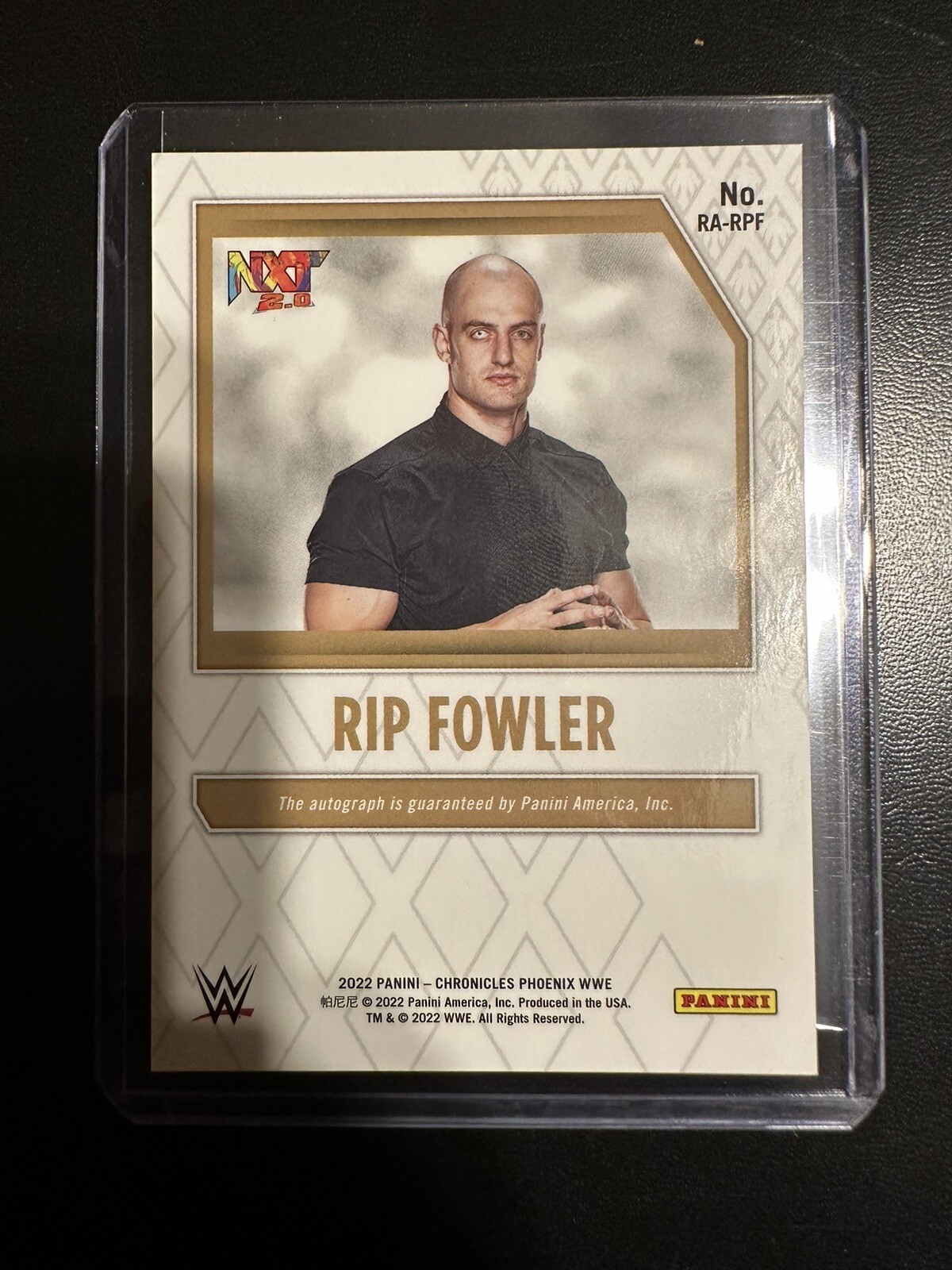 2022 Panini Chronicles Phoenix WWE Rip Fowler Autograph RA- RPF NXT 2.0 ...