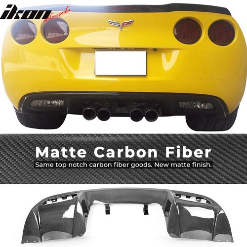 Fits 05-13 Chevy Corvette C6 Z06 ZR1 Rear Bumper Lip Diffuser Matte ...