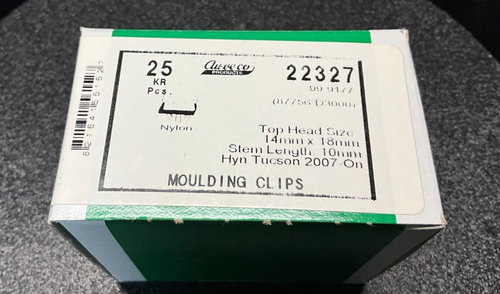 Auveco 22327 Door Moulding Clip With Sealer, for Hyundai 87756-D3000 ...