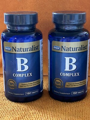 2) Rexall Naturalist B Complex 150 Tablets Bottles Exp. 6/24 | eBay