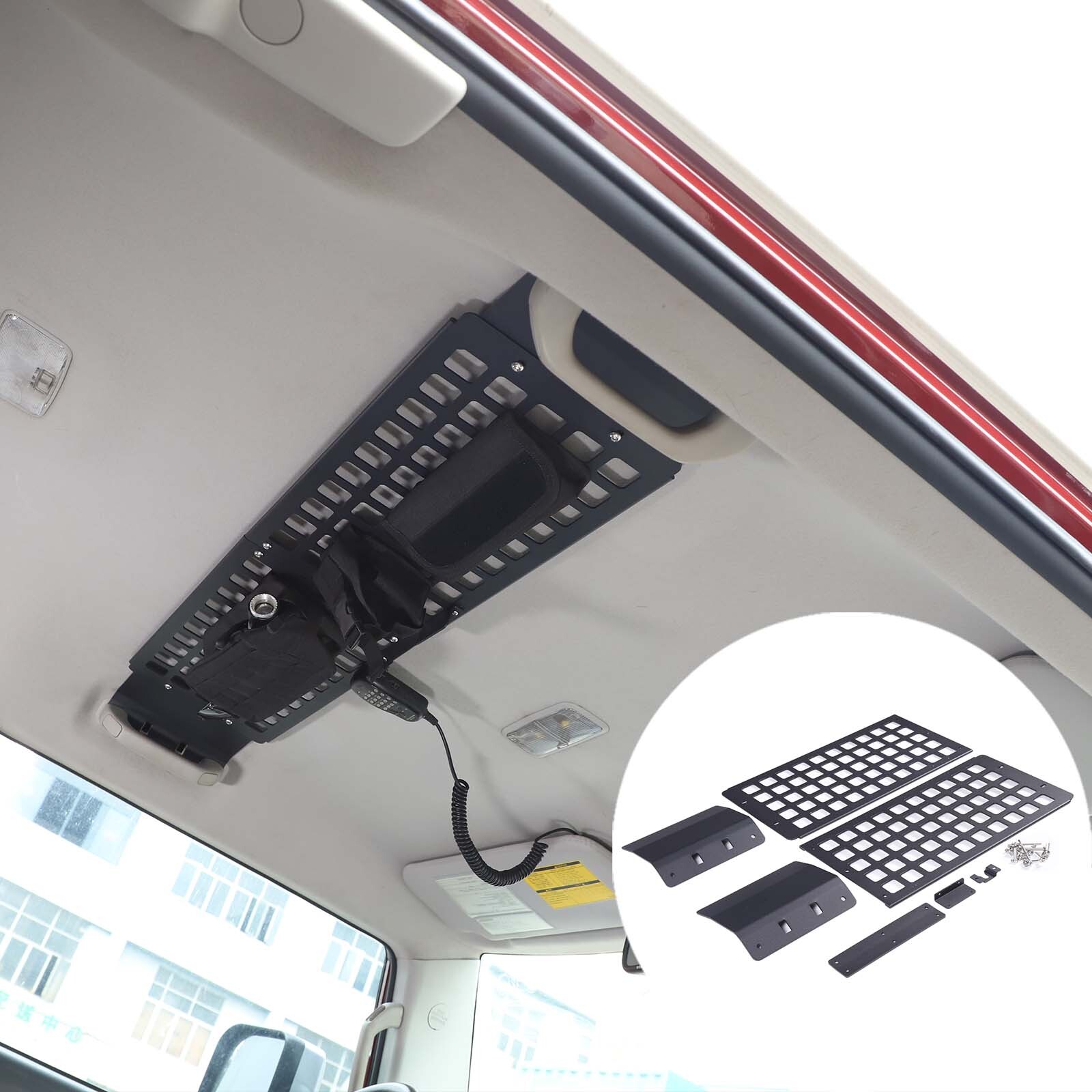 Alloy Interior Car Roof Molle Panel Storage Bracket For Toyot-a FJ ...