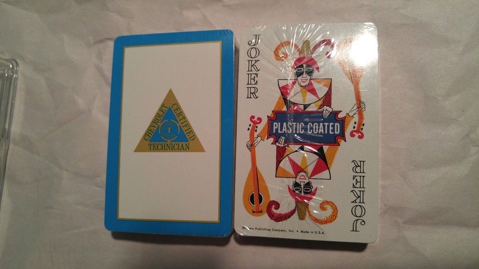 Chevrolet Certified Technician Double Deck Playing Cards Vtg Sealed | eBay