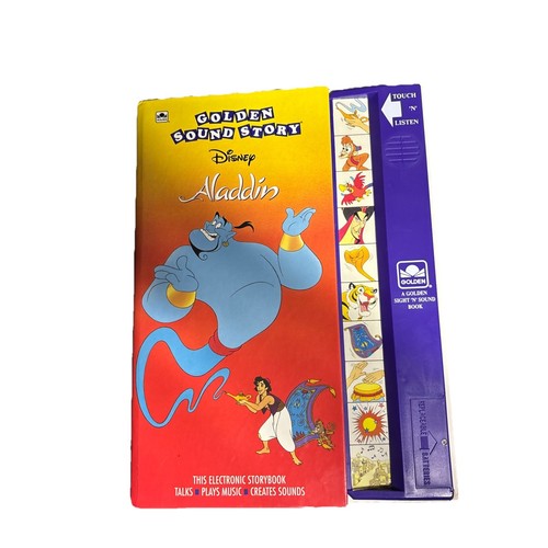 Golden Sound Story Disney Aladdin Sight Sound Book Electronic Storybook ...