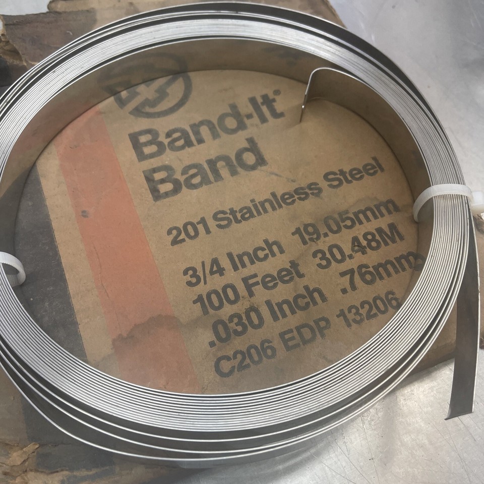 NIB Band-It Band 201 Stainless Steel 3/4” C206 EDP 13206 | eBay