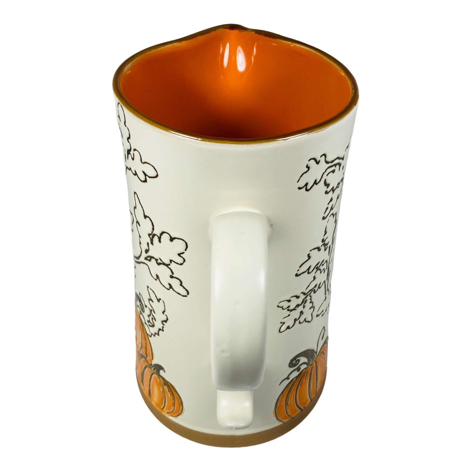 inHomestylez Ceramic Pumpkin Pitcher Fall Autumn Halloween Orange ...