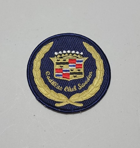 Vintage Cadillac Patch Club Sweden Embroidered Car Automotive Hot Rod ...