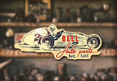 Bell Speed Shop Hot Rod Water Slide Decal Rat Racing Parts Helmets | eBay