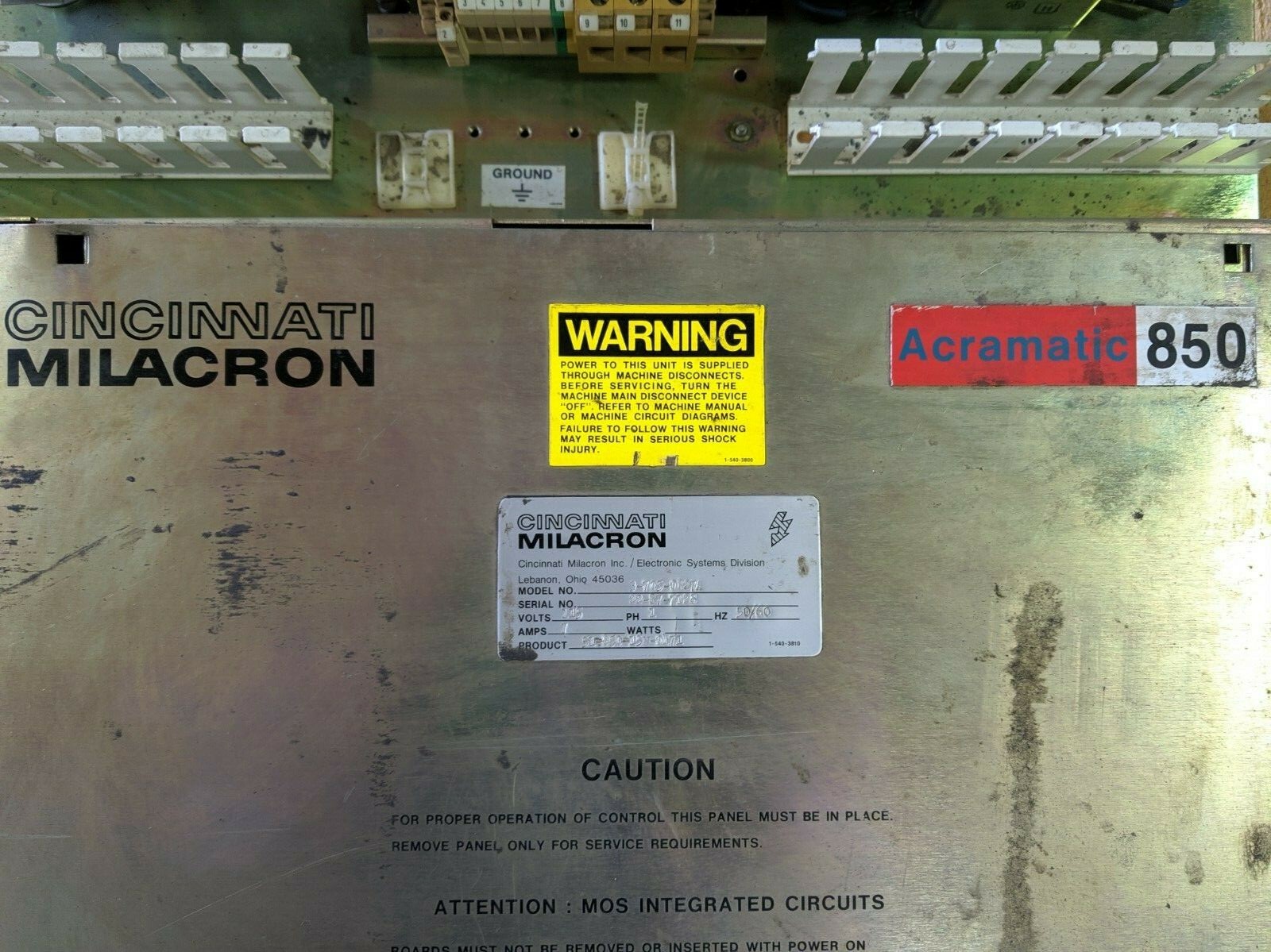Cincinnati Milacron Acramatic 850 Controller, Model # 3-705-0827A | eBay