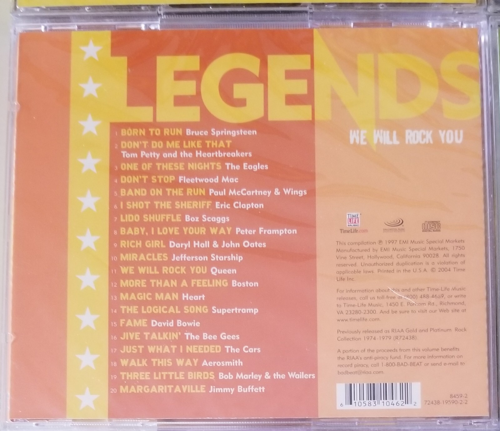 Time Life Music Legends & Rock Ballards Lot of 5 CD's Factory Sealed ...