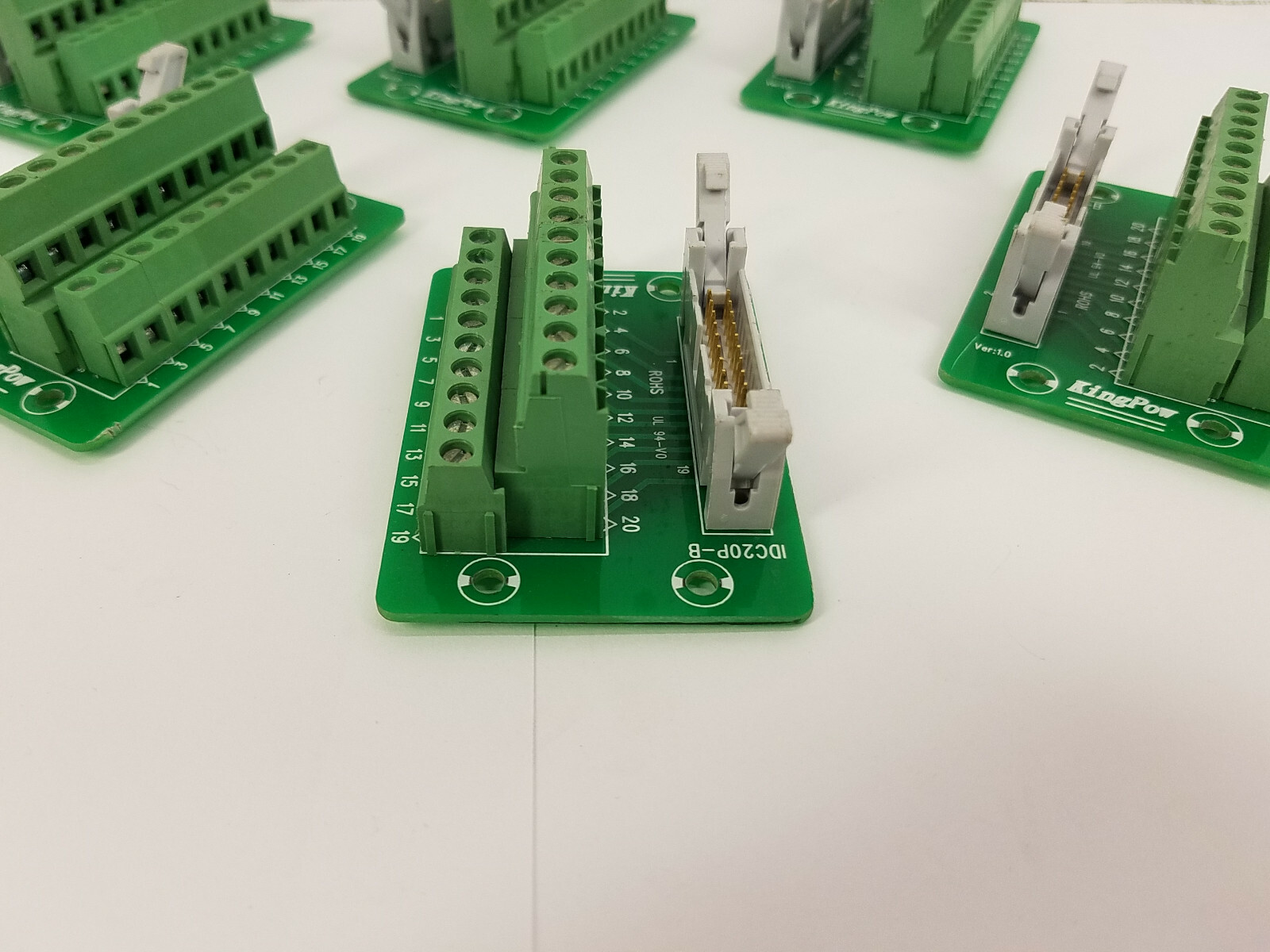 (7) KingPow IDC20P-B Breakout (Male IDE 20 Pin Header to Screw Terminal ...