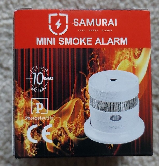 Samurai Mini Smoke Alarm Infared Photoelectric Sensor Open Box for sale ...