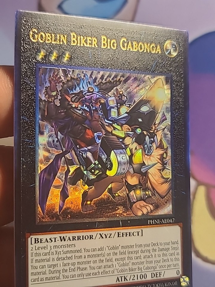 YUGIOH GOBLIN BIKER BIG GABONGA ASIAN ENGLISH PHNI-AE047 ULTIMATE RARE ...