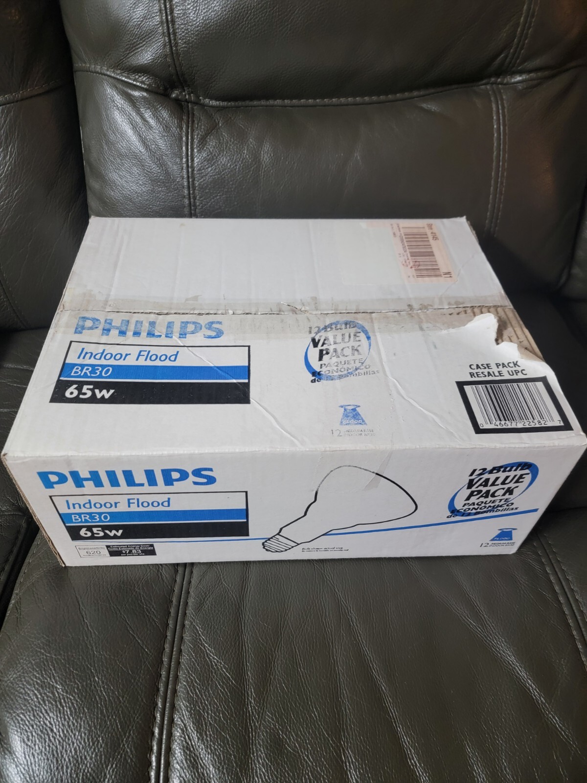 NEW Philips BR30 65W Flood Light Bulb - White Case Of 12 Medium Base ...