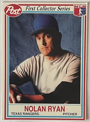 NOLAN RYAN, RARE ! 1990 "POST CEREAL" CARD, BASEBALL LEGEND ! | eBay