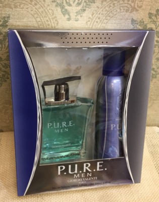 P.U.R.E Men By Giorgio Valenti Paris 3.3oz/100 Spray 2 Pieces Gift Set ...