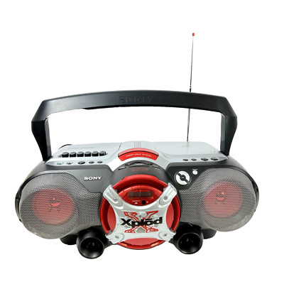 Sony Xplod CFD-G505 Mega Bass AM FM Radio CD Cassette Boom Box TESTED ...
