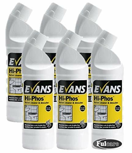 6 x Evans Hi-Phos Heavy Duty High Active Toilet Cleaner & Descaler ...