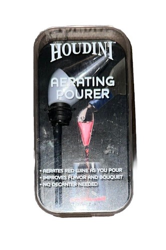 Aerating Pourer Red Wine Aerator by Metrokane Red Color Houdini New | eBay