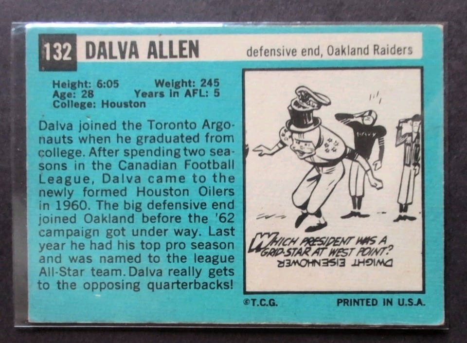 1964 Topps Card #132 Dalva Allen (SP) | eBay