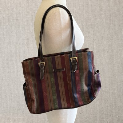 Caribbean Joe Purse Handbag Striped Multi-Color EUC | eBay