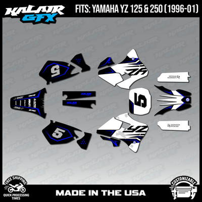 Graphics Kit for Yamaha YZ250 YZ125 (1996-2001) YZ 250 YZ 125 Future ...