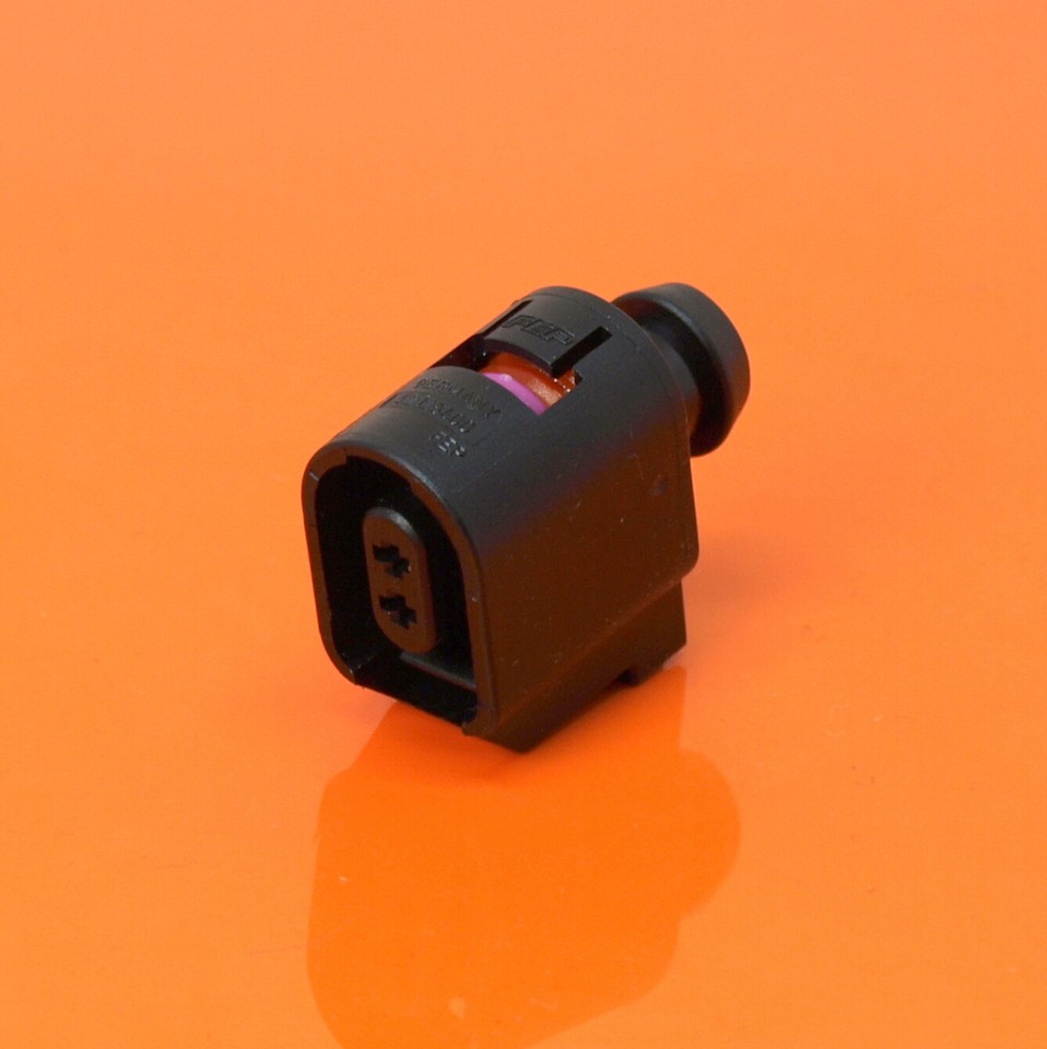VW AUDI VAG - 8T0 973 702 2 Pin Sealed Female Connector For ABS Sensor ...