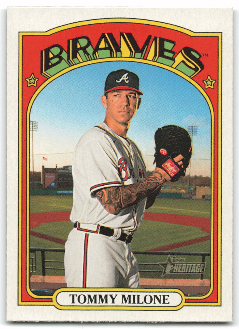 2021 Topps Heritage #116 Tommy Milone Atlanta Braves 2I | eBay